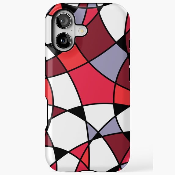 Abstract Ribbons Design Case for iPhone 17 16 15 14 13 12 11 Pro Max ...