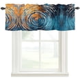 Abstract Ripples Valances for Windows Farmhouse Kitchen Curtains ...