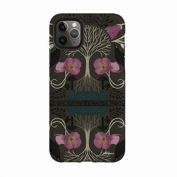 Abstract River Tree Countryside Scene iPhone Case 17 16 15 14 13 12 11 ...