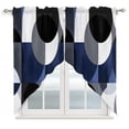 Abstract Round Swag Valances for Windows 63 inches Long, Visual Art ...