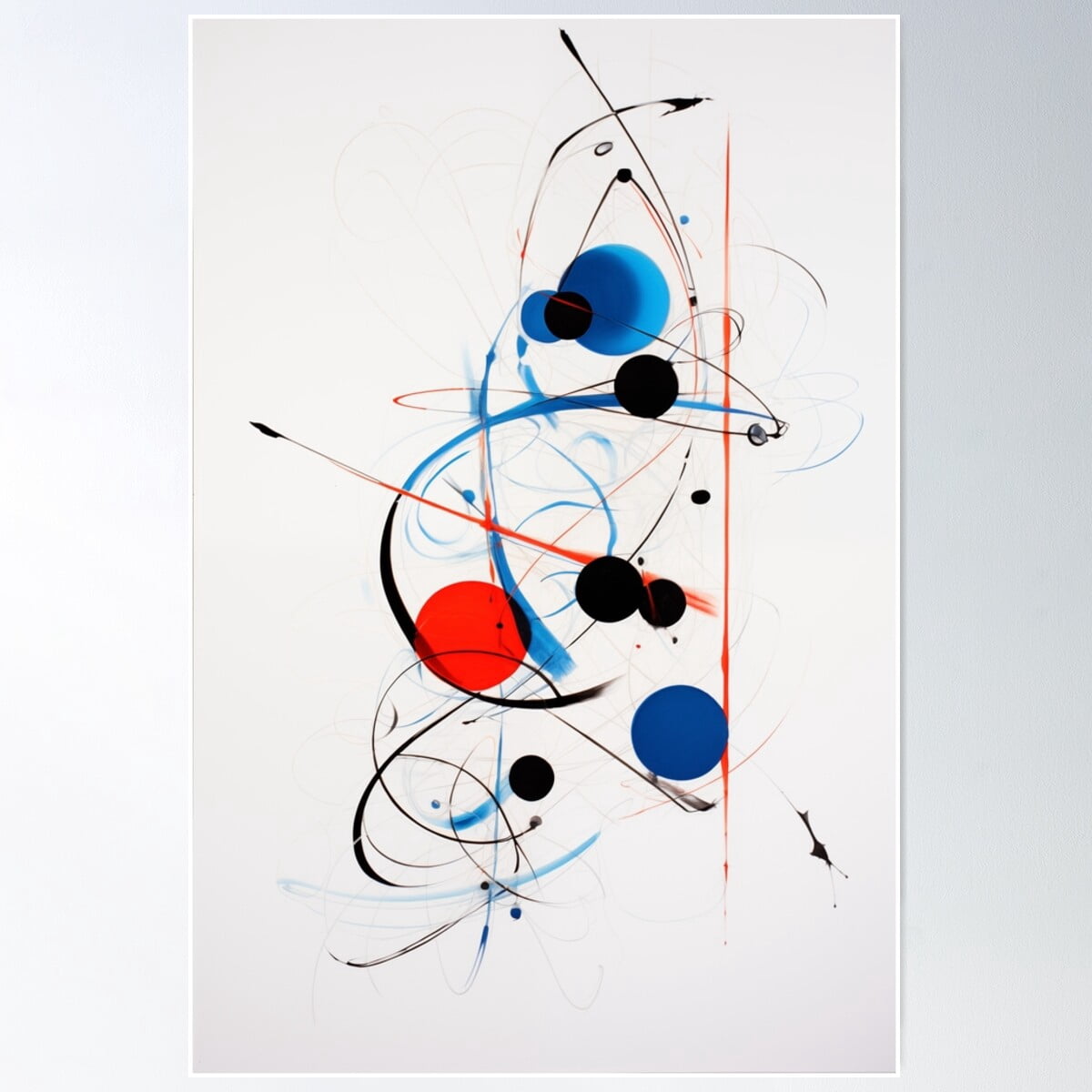 Abstract Royal Enchantment Poster Wall Art Modern Wall Decor For Living ...