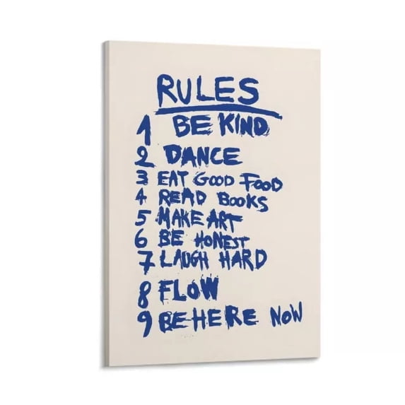 Abstract Rules Poster Family Decor Office Decor Landscaping - Walmart.com