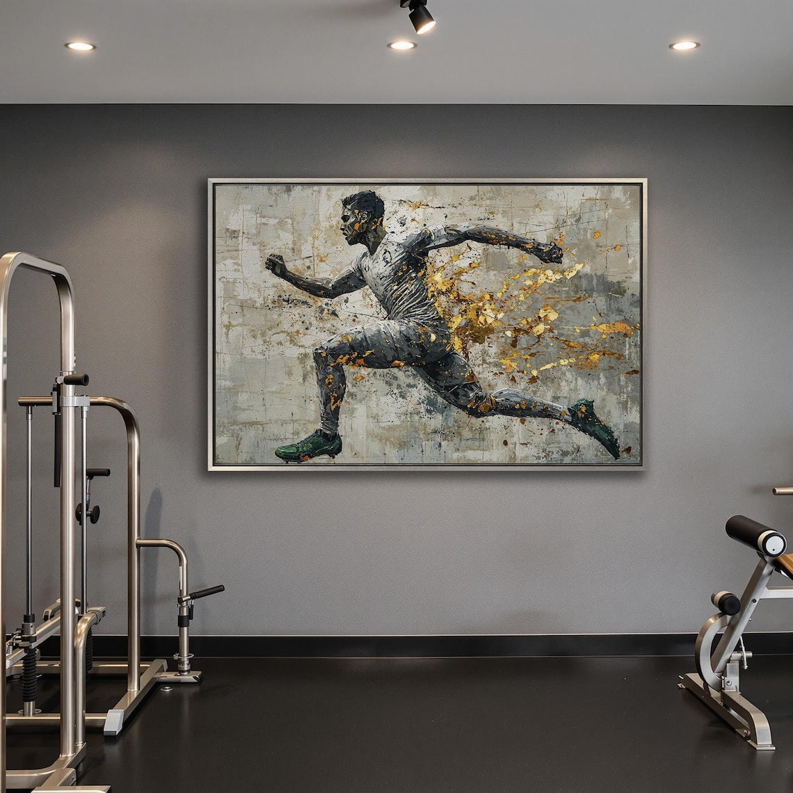 Abstract Runner Art: Modern Sports Decor, Unframed Poster Size 12x18 ...
