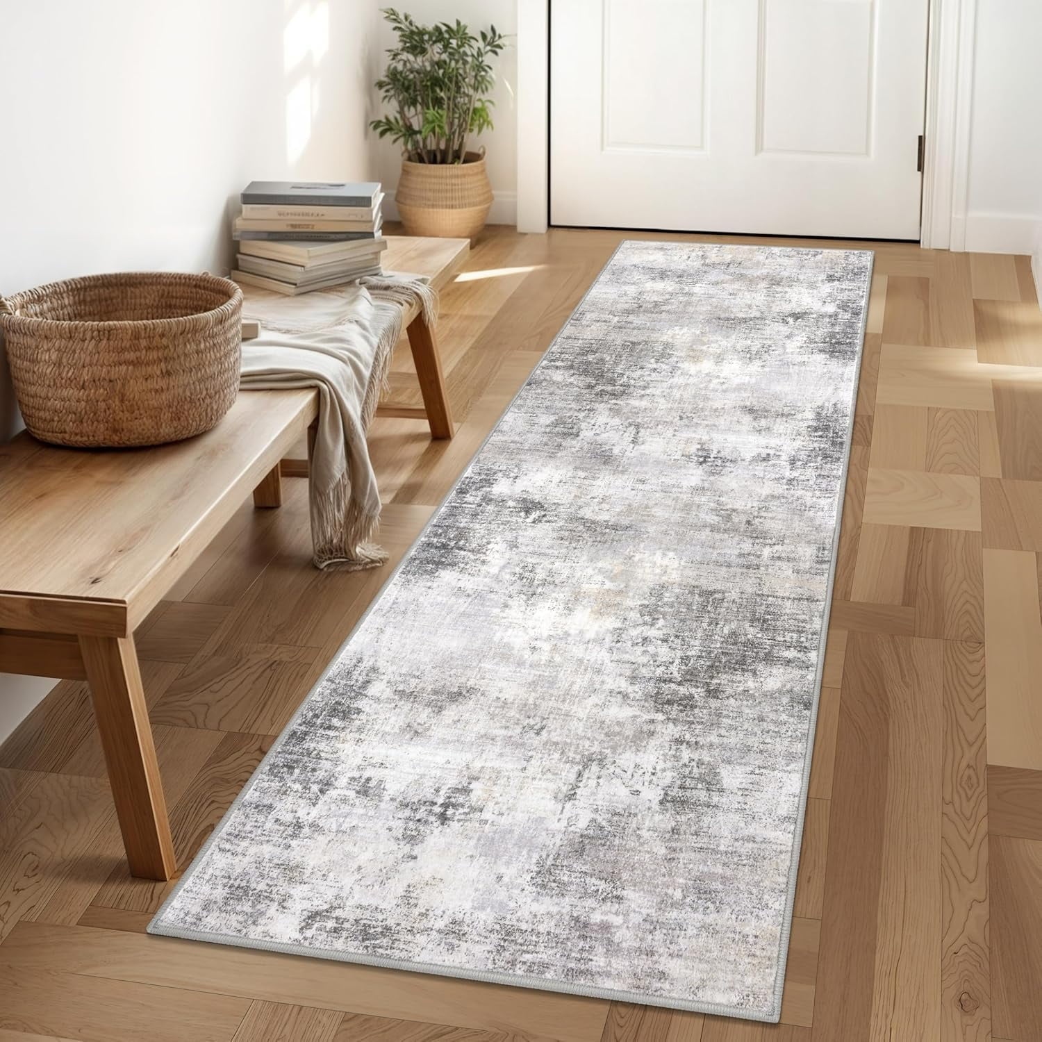 Abstract Runner Rug 3x18 Ft Extra Long Washable Runners for Hallways ...