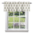 Abstract Sage Green Floral Valances for Windows, Vintage Exotic Tribal ...