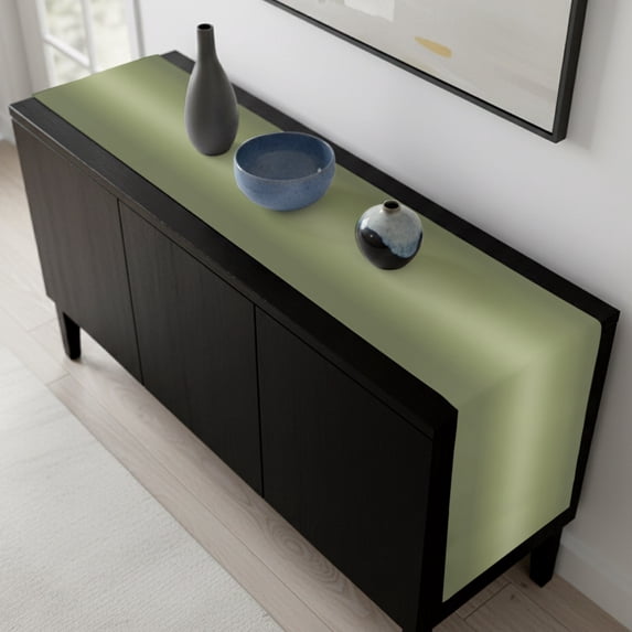 Abstract Sage Green Ombre Table Runner 90 Inches Long,Kitchen Dining ...