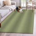 Abstract Sage Green Washable Area Rug 3x5 Minimalist Forest Green Ombre ...