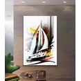Abstract Sailing Boat Minimalist Art Painting Wall Art Home Decor ...