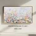 Abstract Samsung UNFRAME TV Art Spring Oil Painting Textured Spring ...