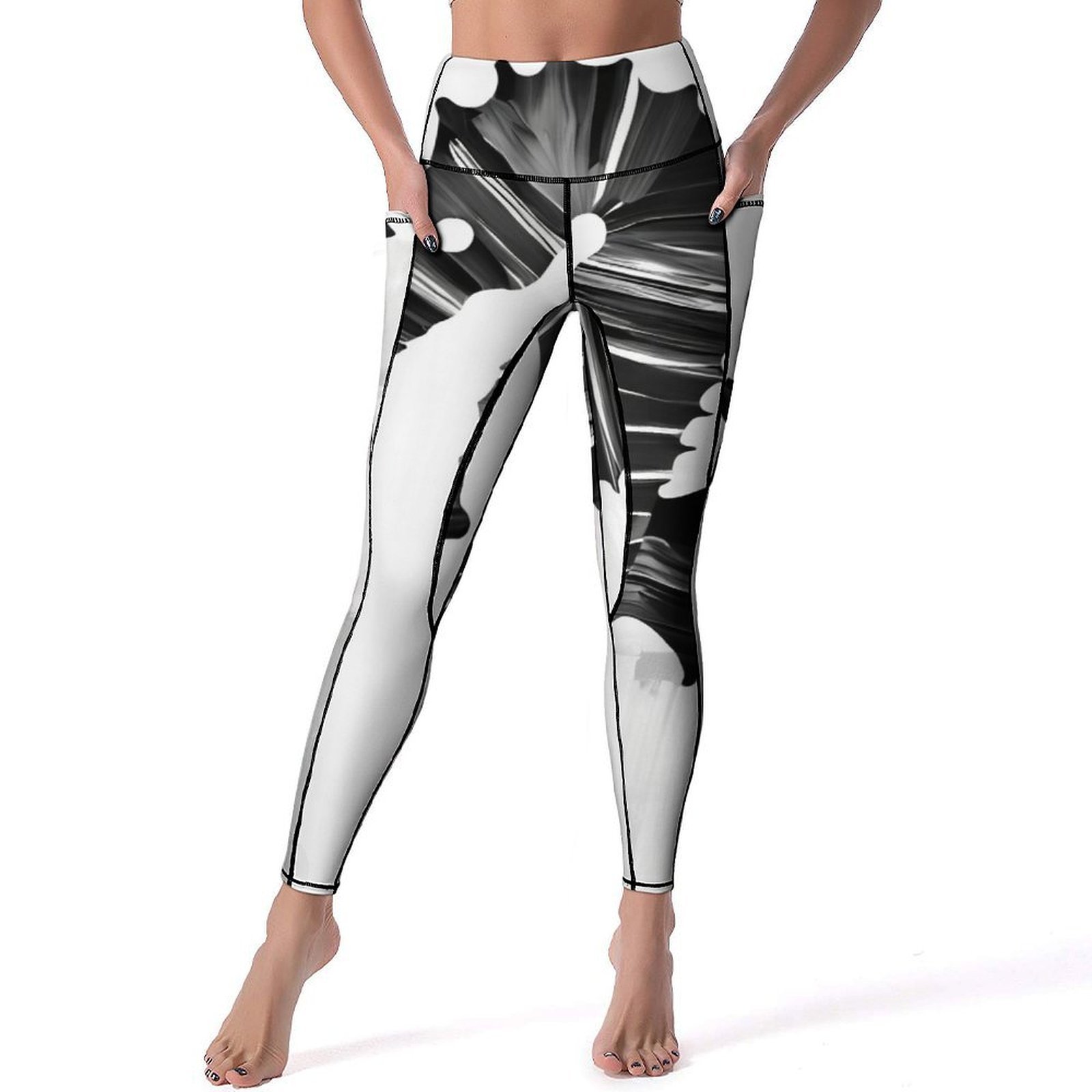 Abstract Seahorse Art Print Pants Leggings for Fitness Fitness Woman ...
