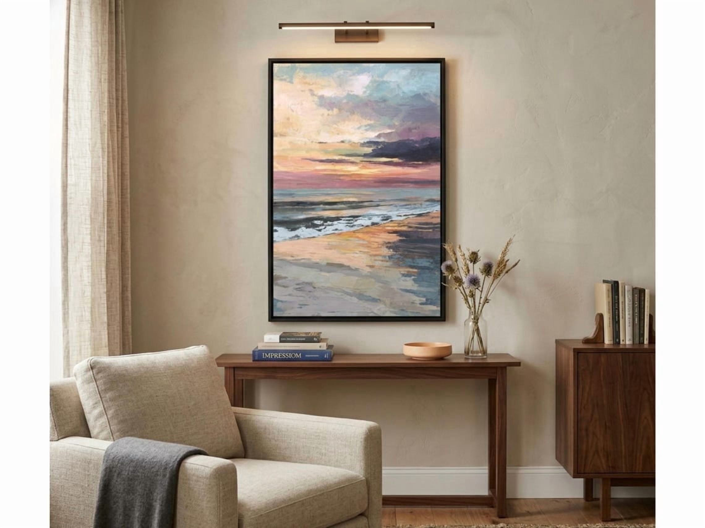 Abstract Seascape Beach Coastal Decor Matte Finish, Stretched Canvas ...