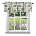 Abstract Semicircles Valances for Windows, Boho Art Modern Sage Green ...