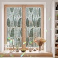 Abstract Semicircles Window Privacy Film Boho Art Modern Sage Green ...