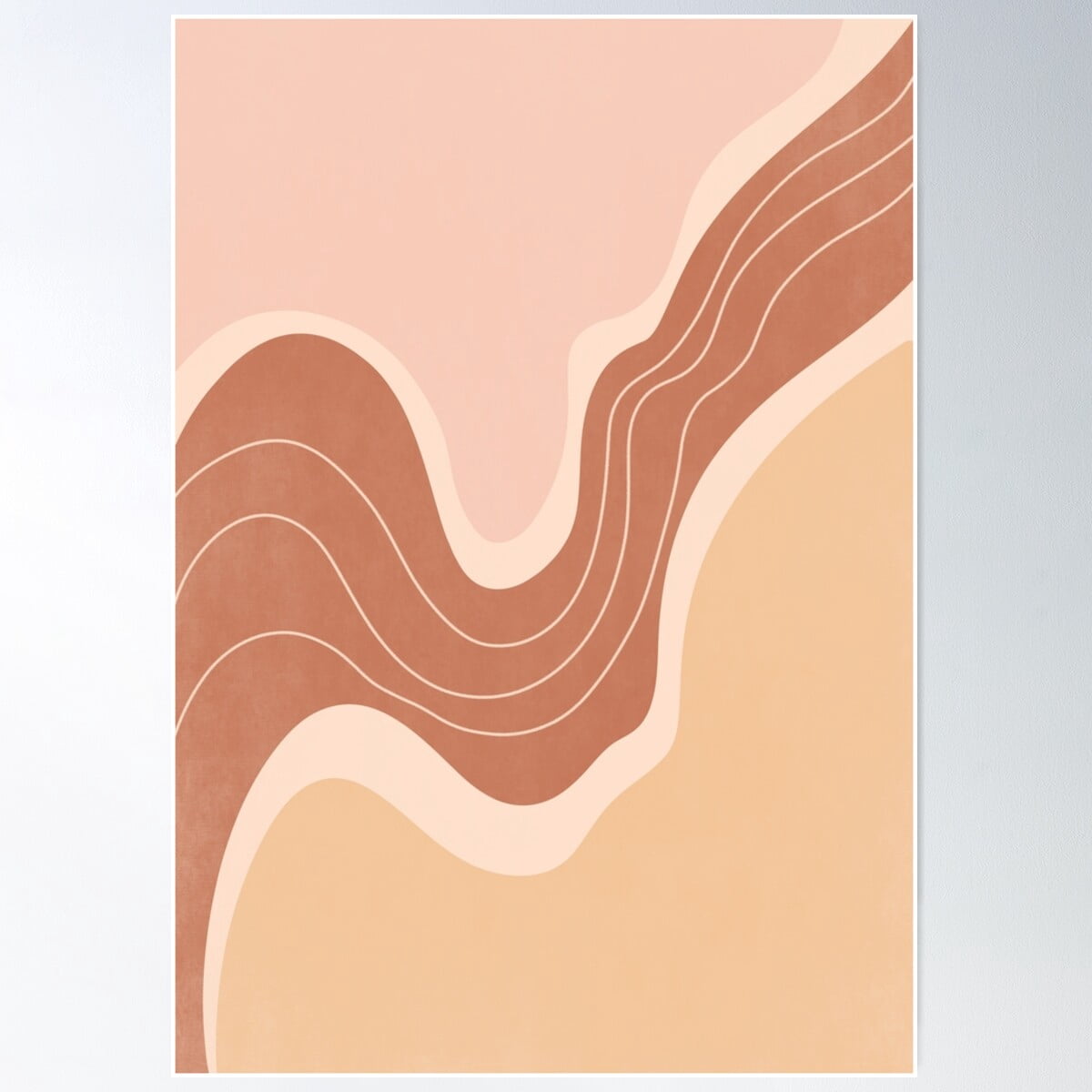 Abstract Shapes 5 Poster Wall Art Modern Wall Decor For Living Room ...