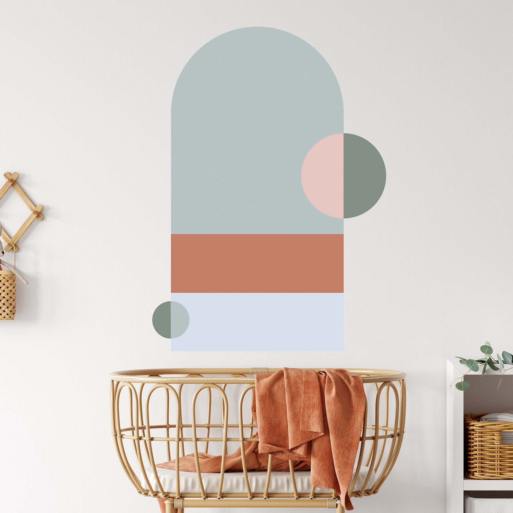 Abstract Shapes Blue Wall Decals - Walmart.com
