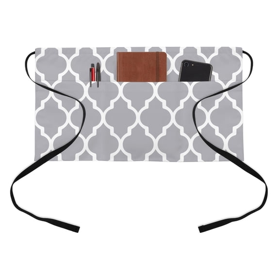 Abstract Shapes Kitchen Restaurant Half Waist Apron, Simple Abstract ...