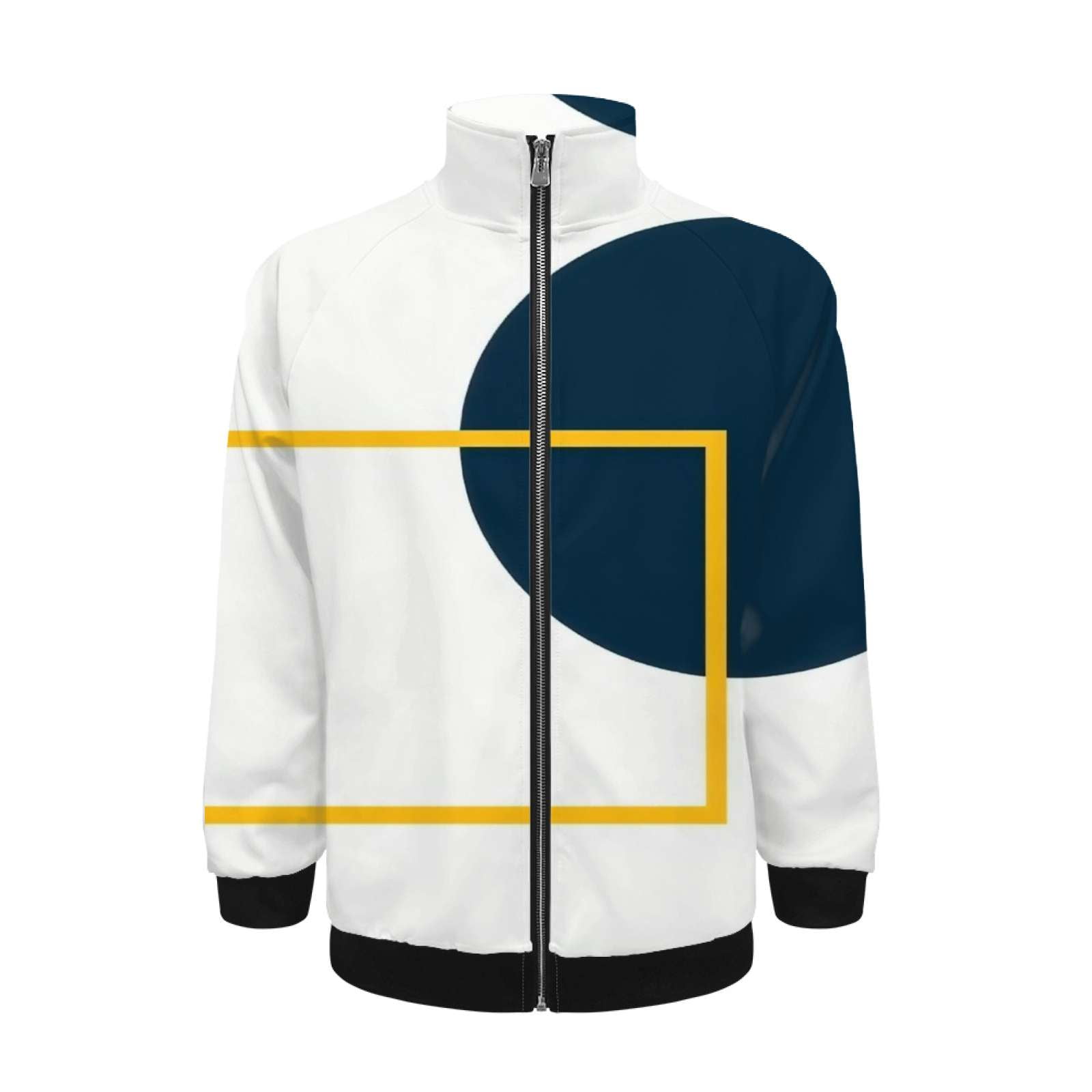 Abstract Shapes Minimal Design Jacket Men's Street Cool Long Sleeves Coat Personality Tops ...