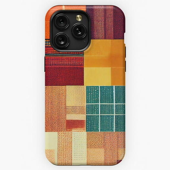 Abstract Shapes Pattern Modern Geometry Art iPhone Case 17 16 15 14 13 ...