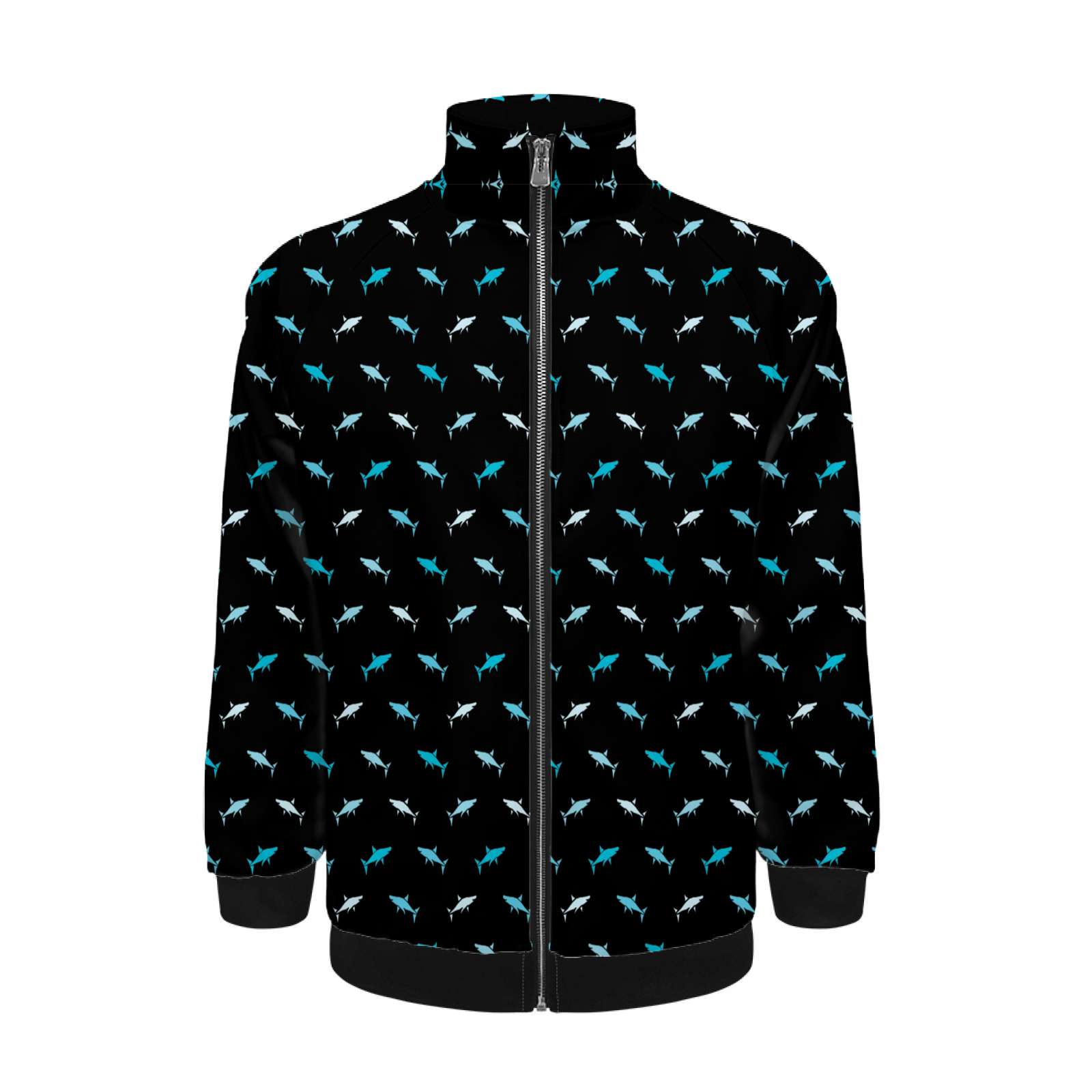 Abstract Shark Symbols Jacket Men's Street Cool Long Sleeves Coat ...