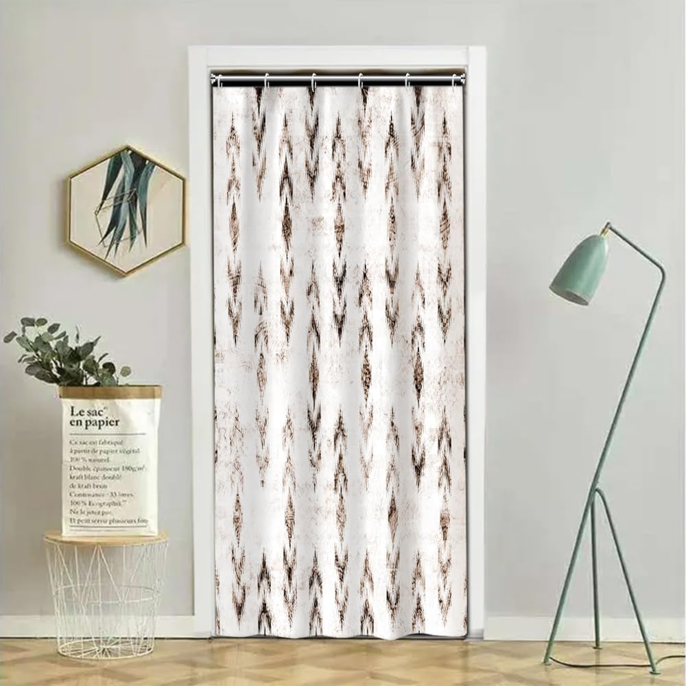 Abstract Shower Curtain Grunge Rustic Black Brown Blurry Arrow Pattern ...