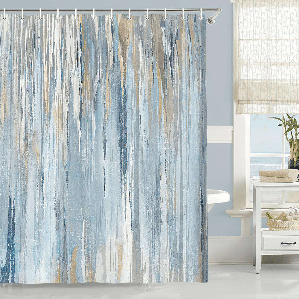 Abstract Shower Curtain,Modern Aesthetic Abstract Stripe Shower Curtain ...