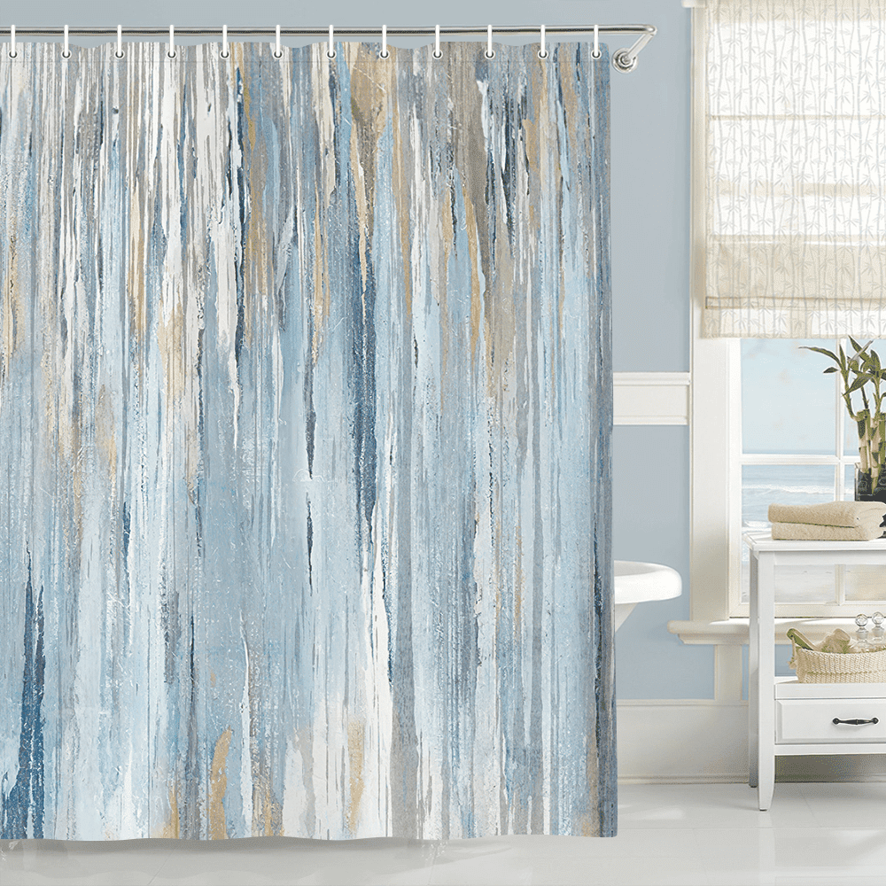 Abstract Shower Curtain,Modern Aesthetic Abstract Stripe Shower Curtain ...