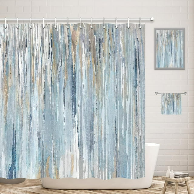 Abstract Shower Curtain,Modern Aesthetic Abstract Stripe Shower Curtain ...