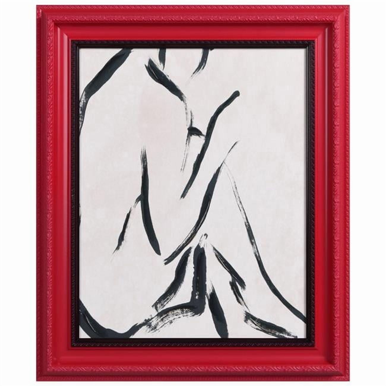 "Abstract Silhouette" Chromatic Hand Painted Embellished Giclee Canvas ...