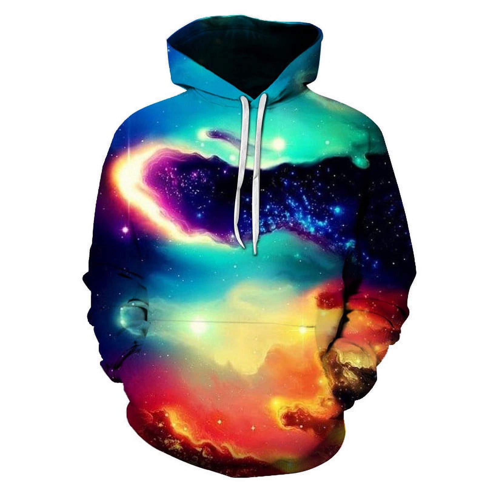 Abstract Simple Paint Hoodie 3D Print Graffiti Hooded Pullover Men New ...