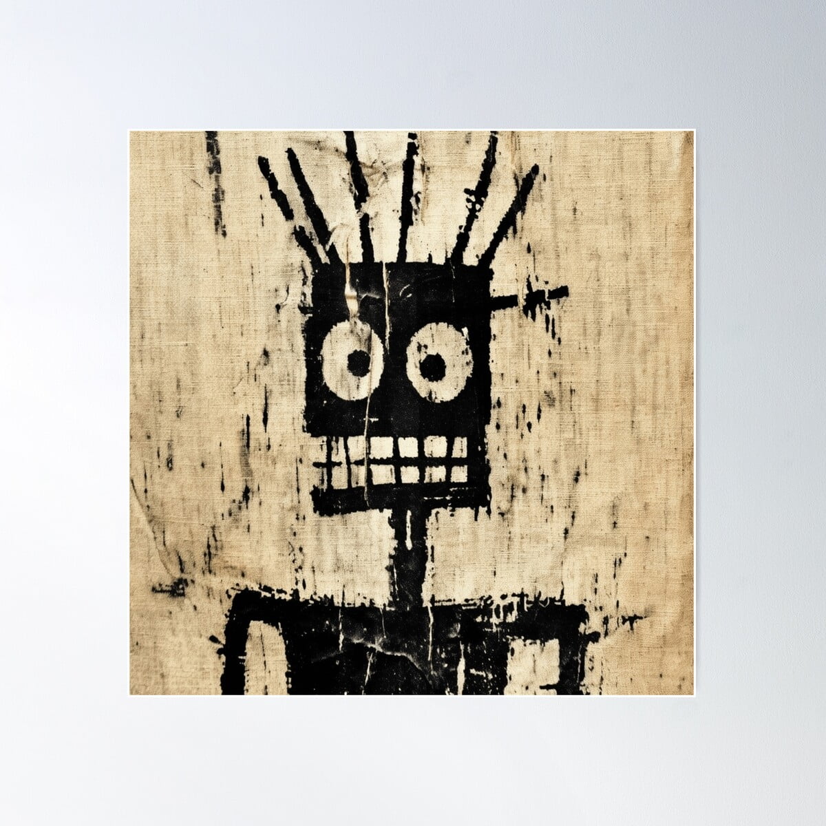 Abstract Skeleton In A Mixed Style Of Contemporary Artists. Poster Wall ...