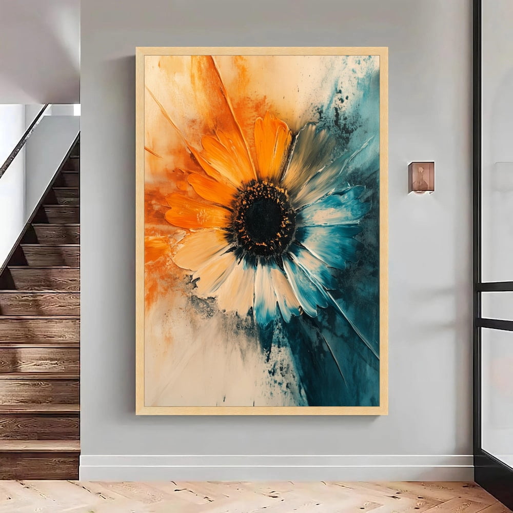 Abstract Slower Art Modern Floral Wall Decor Wall Art Home Decor Office ...