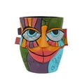 Abstract Smiling Face Flower Pots for Indoor Outdoor Plants Artistic ...