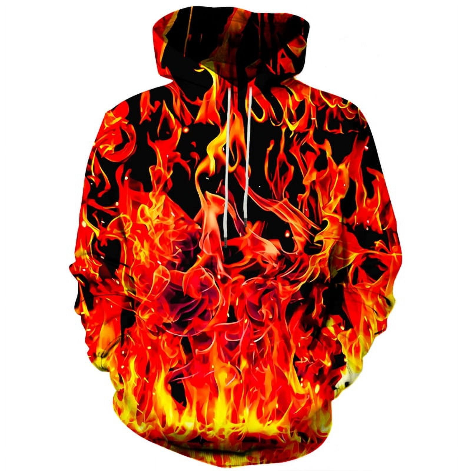 Abstract Smog Graphic Hoodie Men Clothing 3D Traffiti Neon Printed New ...