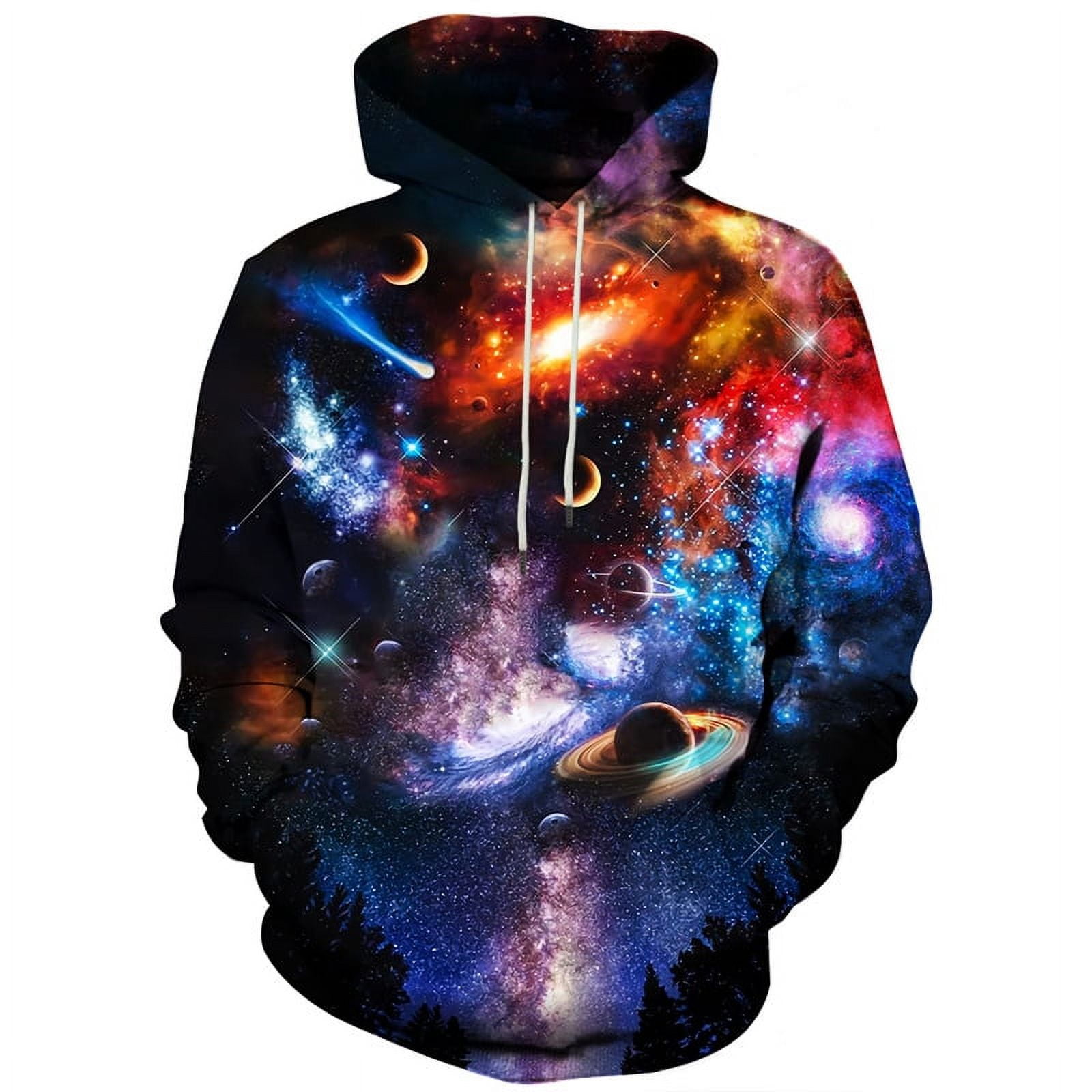 Abstract Smog Graphic Hoodie Men Clothing 3D Traffiti Neon Printed New ...