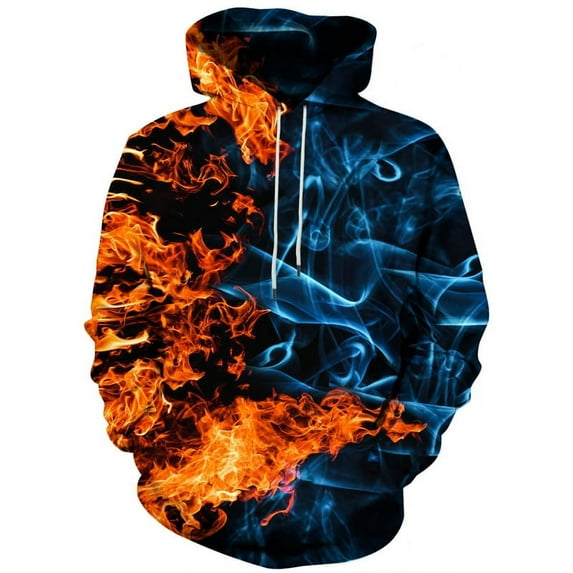 Abstract Smog Graphic Hoodie Men Clothing 3D Traffiti Neon Printed New ...
