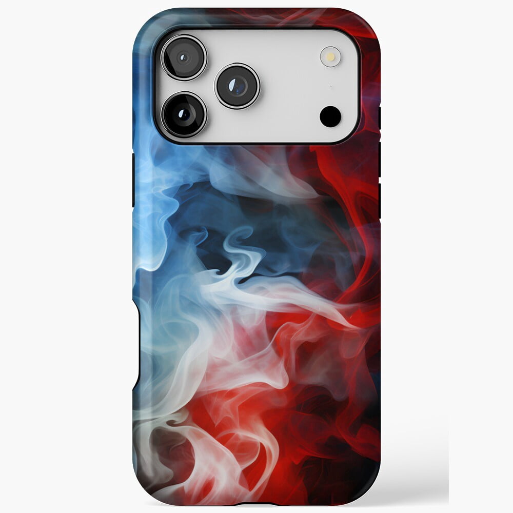 Abstract Smoke Art Colorful Swirls for iPhone Case 11 through 17 Pro ...