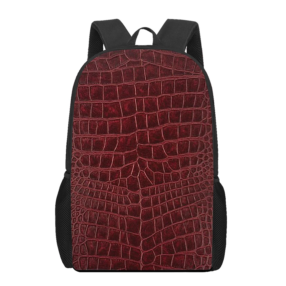 Abstract Snake Print Bag for Teenager s Book Bags Daily Casual Backpack ...