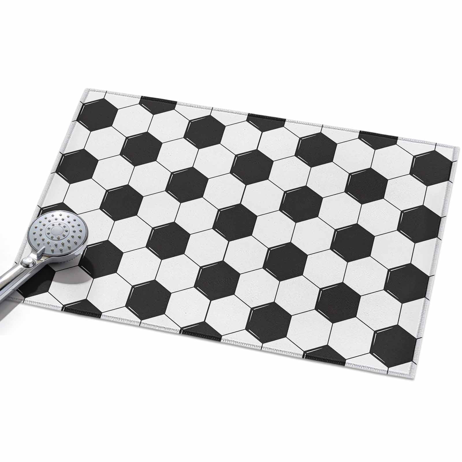 Abstract Soccer Skin Front Door Rugs 2x3ft Modern Abstract Symmetrical ...