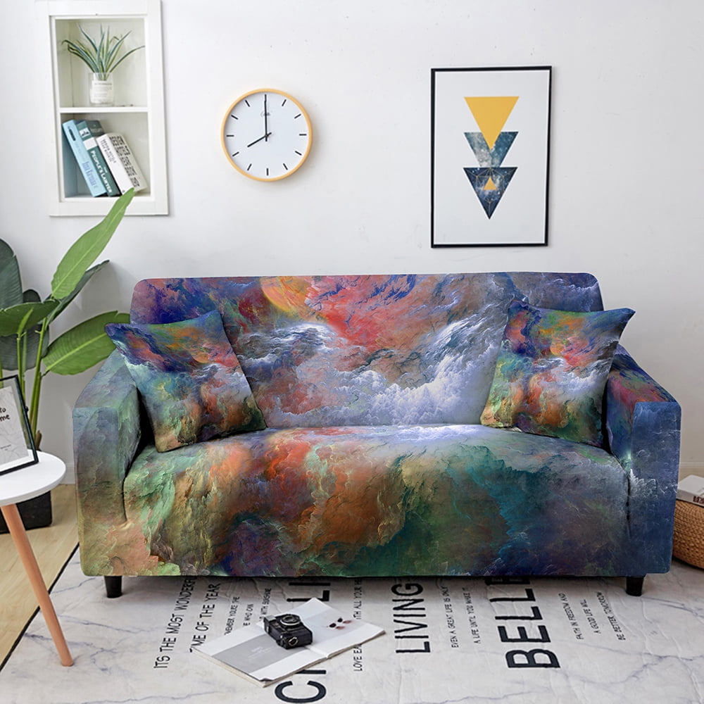 Abstract Sofa Slipcover Elastic Sofa Covers for Living Room Psychedelic ...