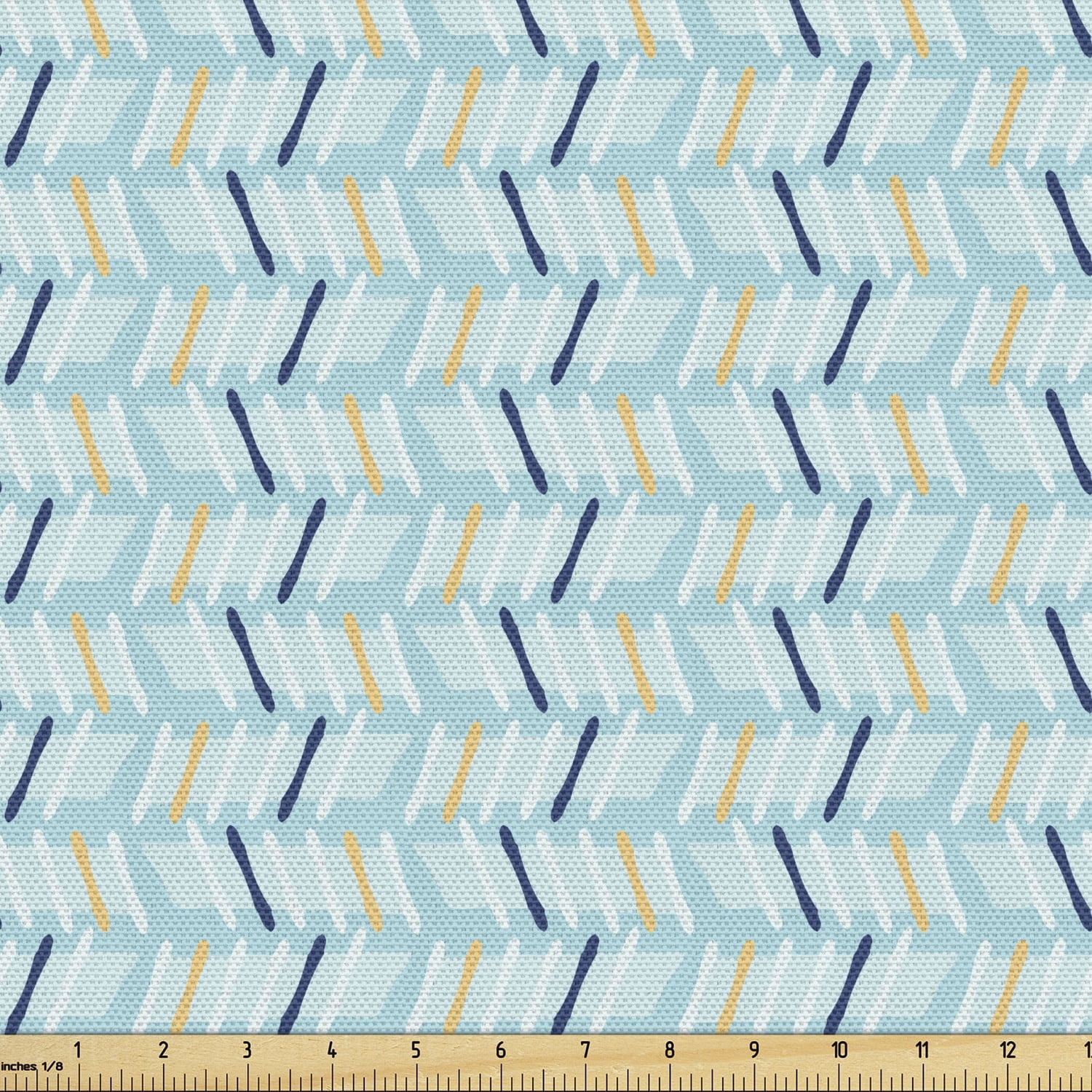 Ambesonne Abstract Fabric by the Yard Upholstery, Diagonal Streaks ...