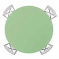 Abstract Solid Color Round Table Cover, Simple Avocado Low Saturation ...
