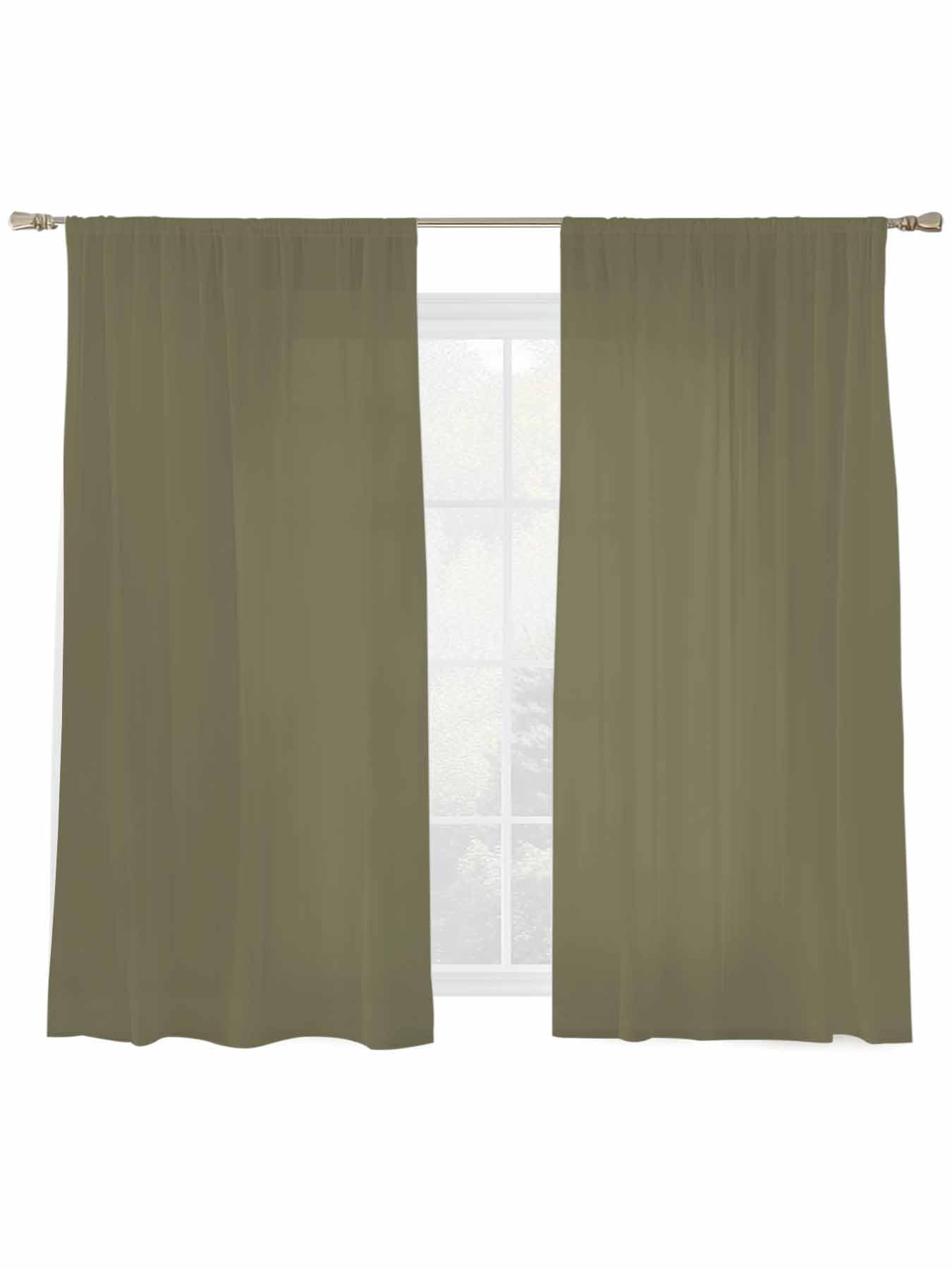 Abstract Solid Color Sheer Curtains for Living Room Bedroom, Light ...
