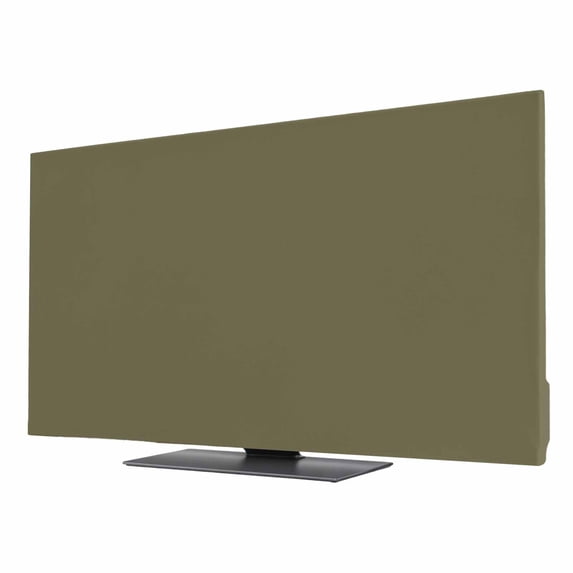 Abstract Solid Color TV Dust Cover 85 Inch, Simple Avocado Dark Low ...