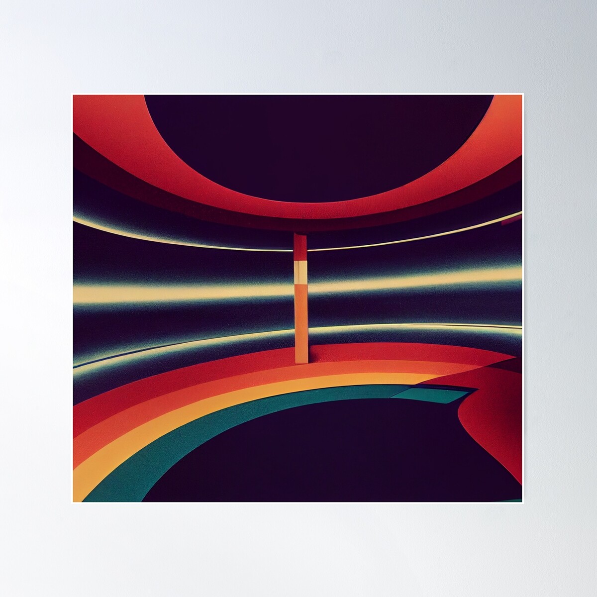 Abstract Something Poster Wall Art, Modern Wall Decor For Living Room ...