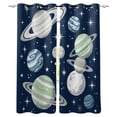 Abstract Space Blackout Curtains for Bedroom Living Room Darkening ...