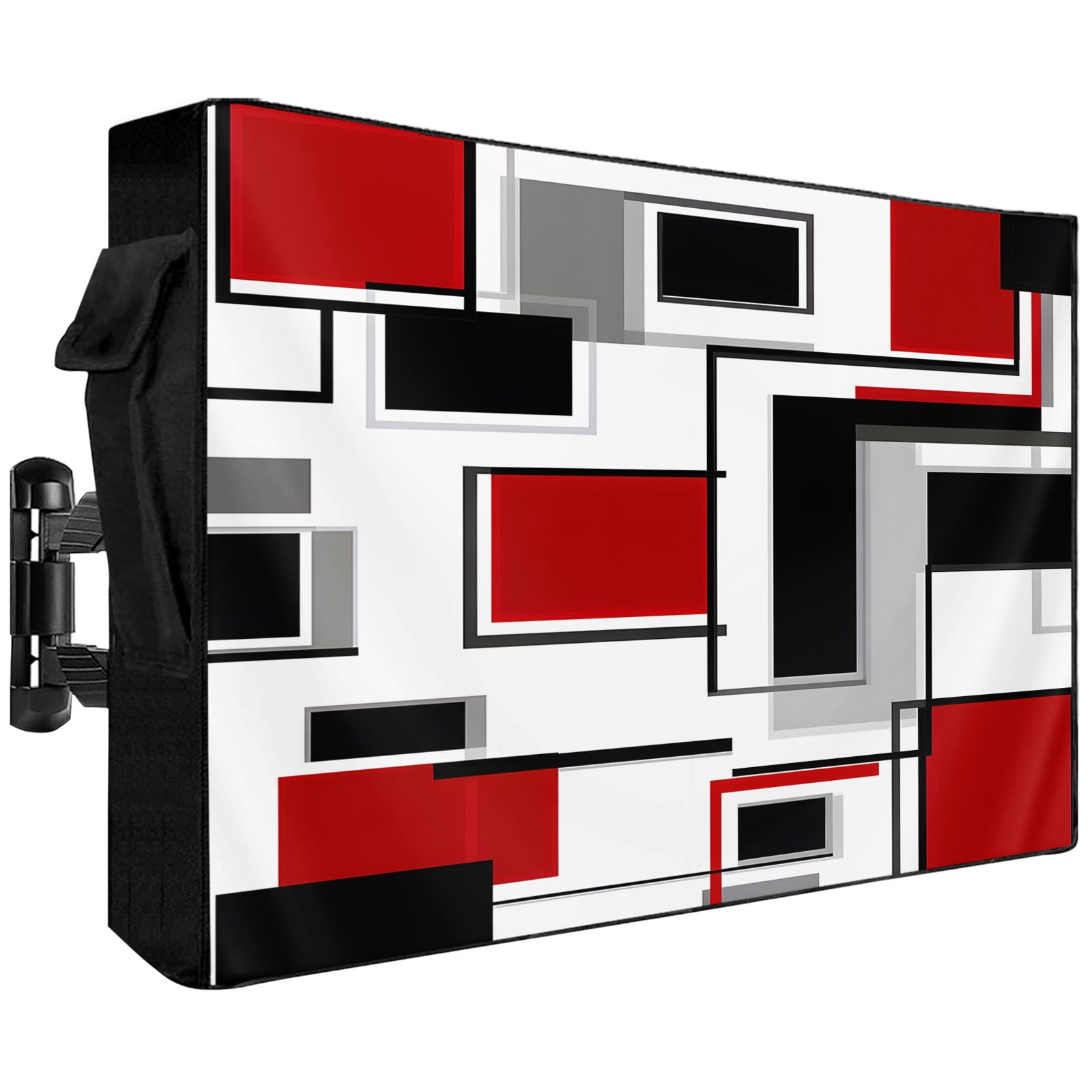 Abstract Space Design Sense Outdoor TV Cover 40 to 43 inch Red Black ...