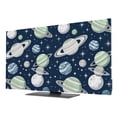 Abstract Space TV Cover for 50 Inch Screen, Stretch Fabric Dustproof TV ...