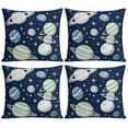 Abstract Space Throw Pillow Covers 20 x 20 Inch Pillow Covers Set of 4 ...