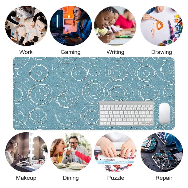 Abstract Spiral Design Mouse Pad 31.5 x 11.82 Inches Rubber Desk Mat ...