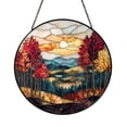 Abstract Spiral Stained Glass Suncatcher – Colorful Window Art ...